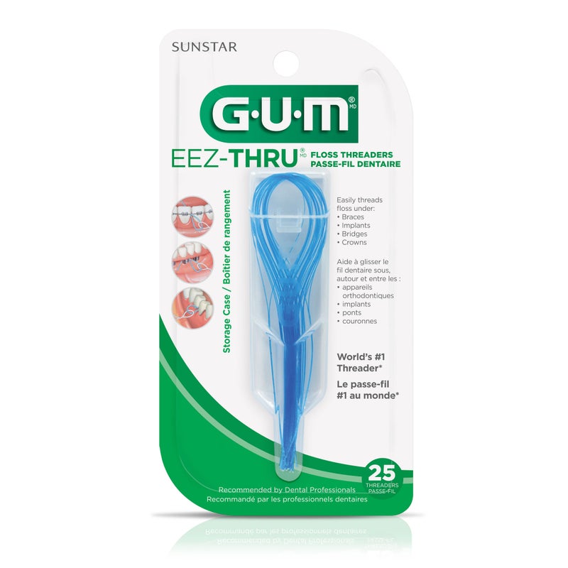 GUM® Eez-Thru® Floss Threaders - To thread the floss under wires