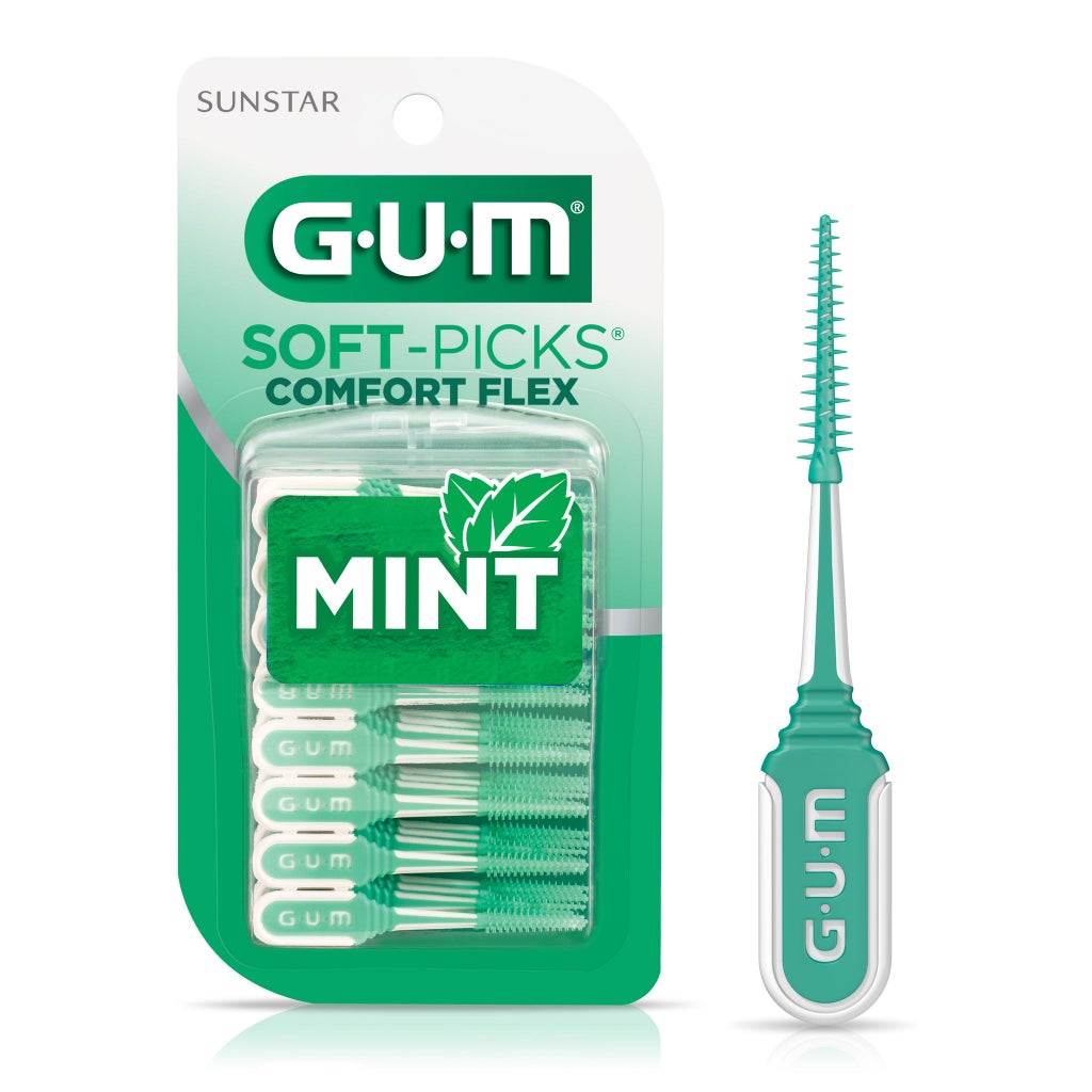 GUM® SOFT-PICKS® ORIGINAL - Rubber pick for easy and gentle cleaning
