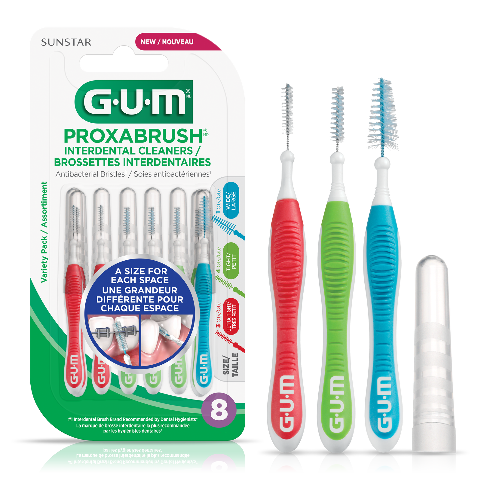 Brossette interdentaire PROXABRUSHᴹᴰ GUMᴹᴰ