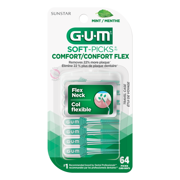 GUM® SOFT-PICKS® COMFORT FLEX - Rubber picks with flexible neck