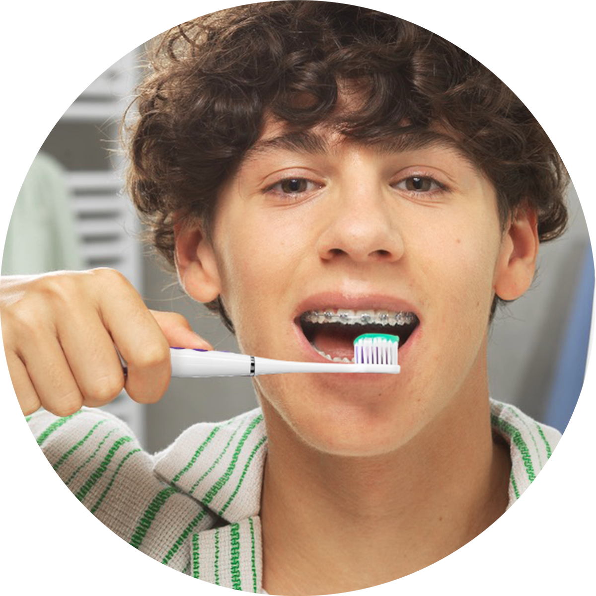 GUM® SONIC ORTHO Battery Powered Electric Toothbrush