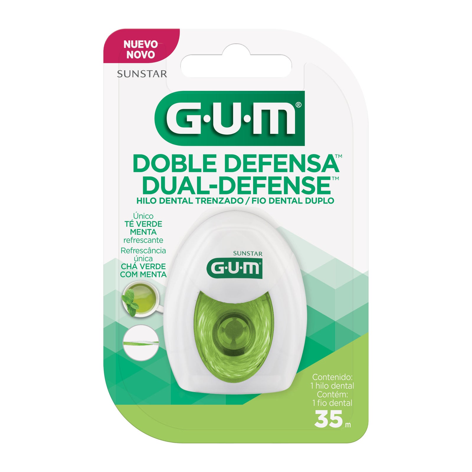 GUM® FLOSSER ORIGINAL Hilo Dental con Mango