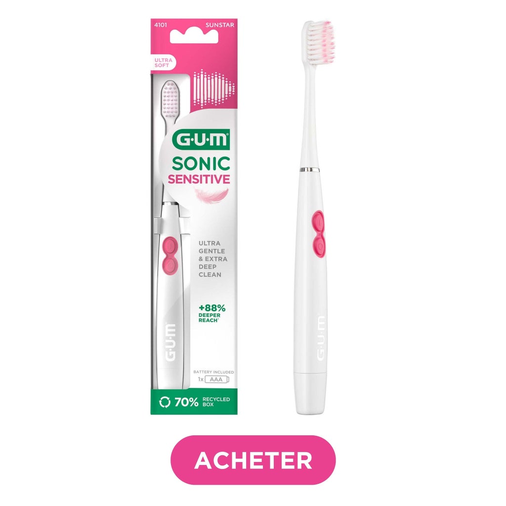 Brosse à dents GUM® Monotouffe, idéale implants et brackets