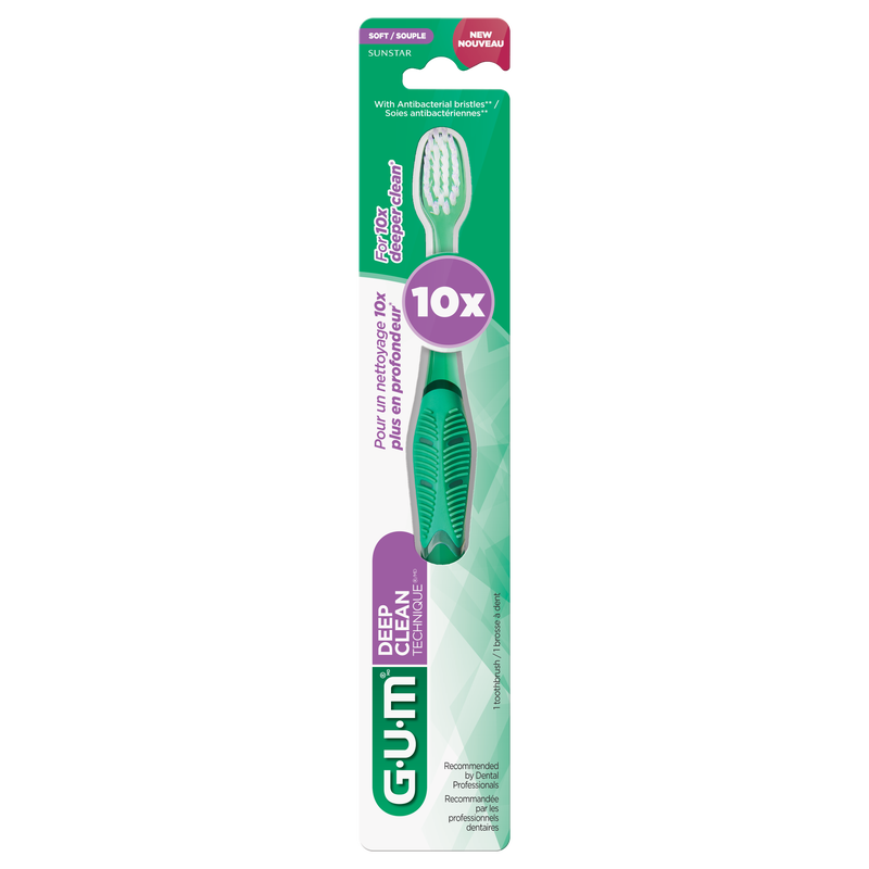GUM® End-Tuft Toothbrush - Extra small head for tricky-to-reach areas