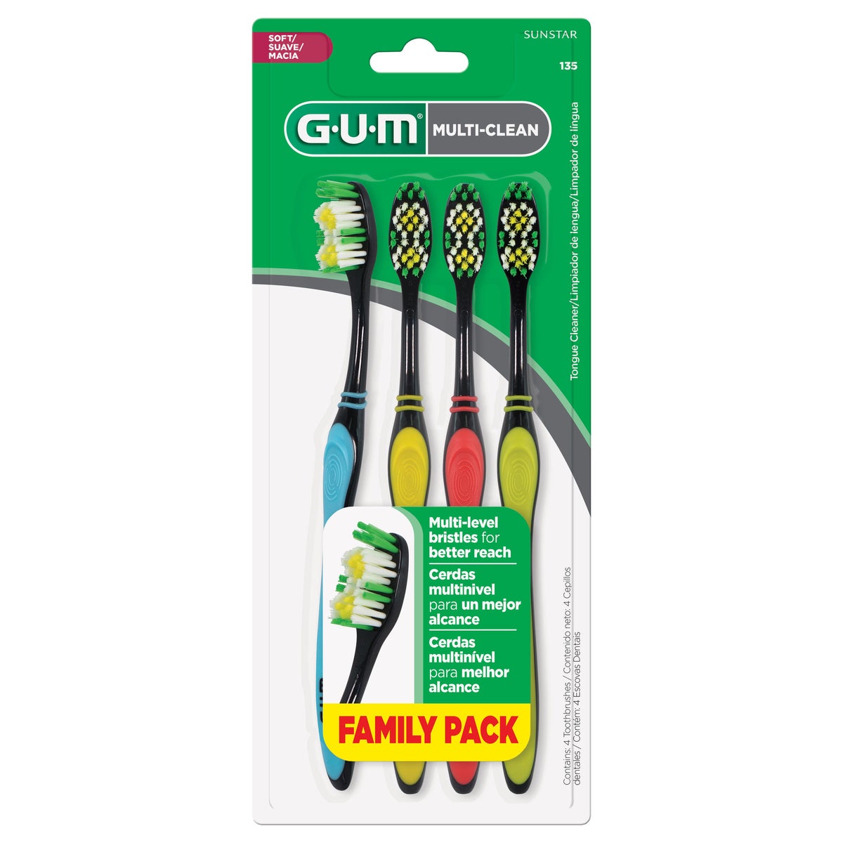 GUM® Classic 411 Cepillo de dientes suave