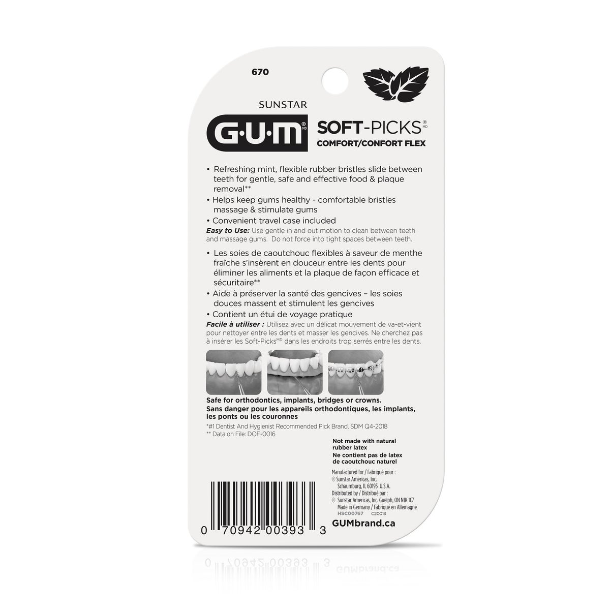GUM® SOFT-PICKS® COMFORT FLEX - Rubber picks with flexible neck