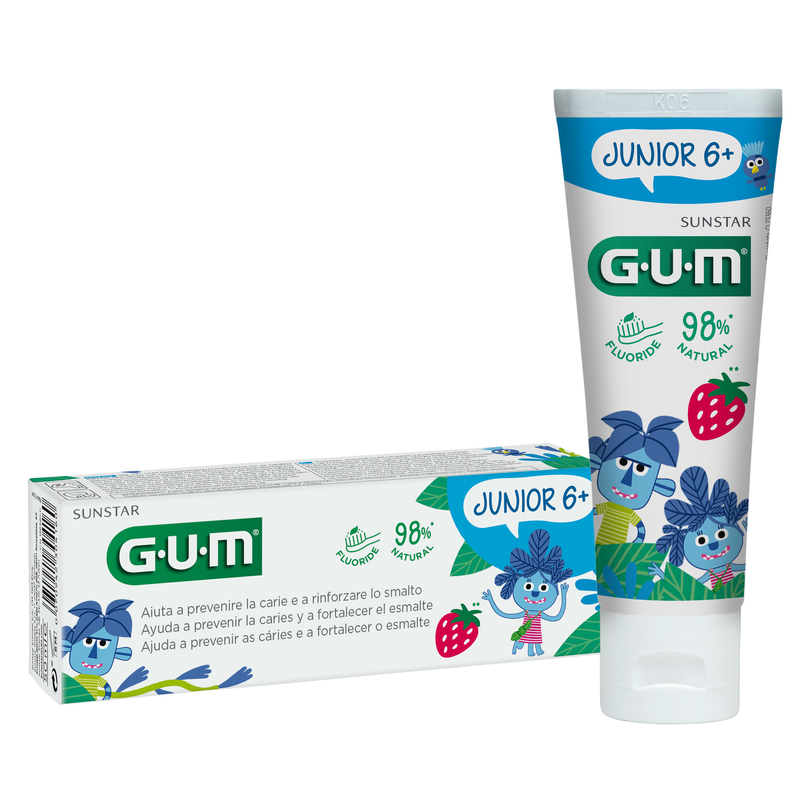 El cepillo de dientes con luz GUM® JUNIOR LIGHT-UP 6+
