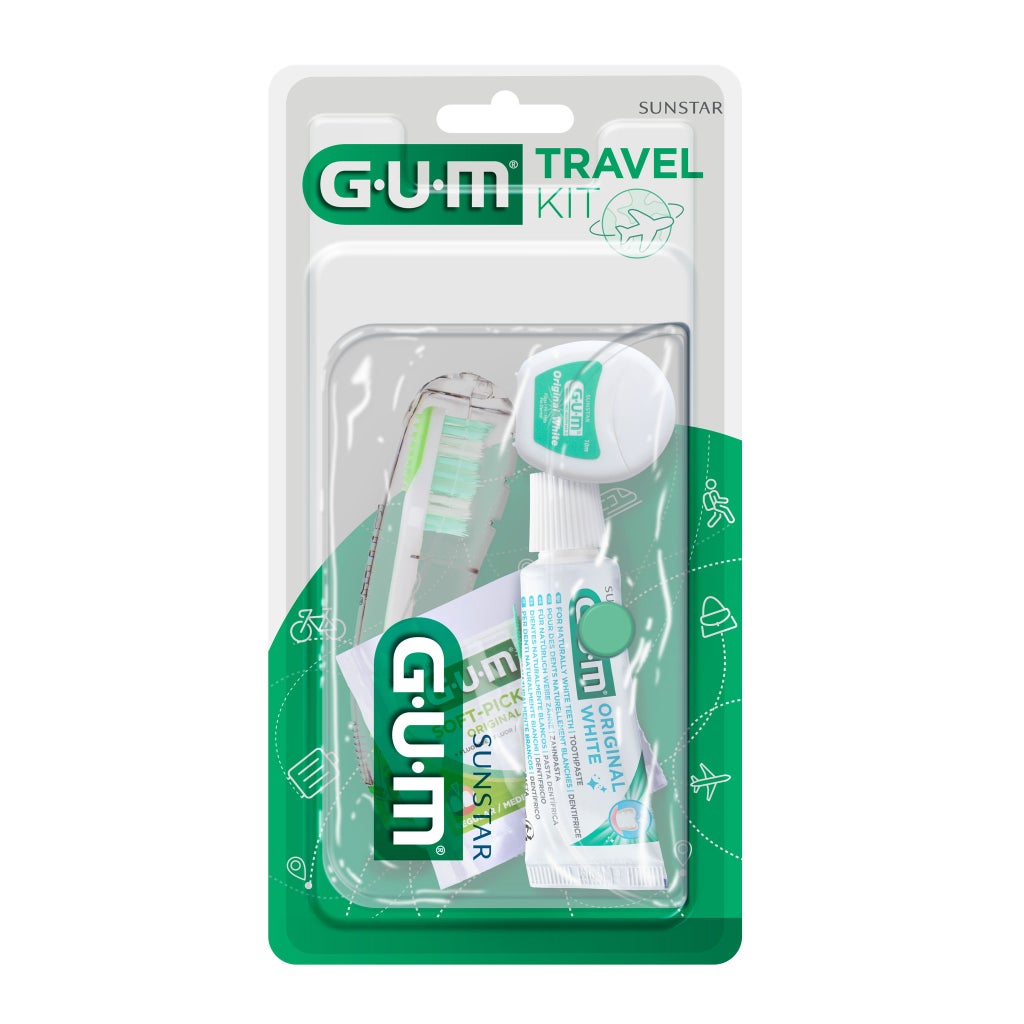Trousse de voyage GUM® TRAVEL Kit : spéciale déplacements