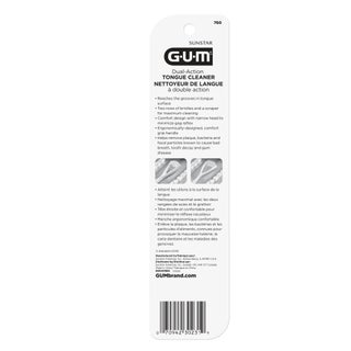 GUM® DUAL ACTION Tongue Cleaner Brush/Scraper