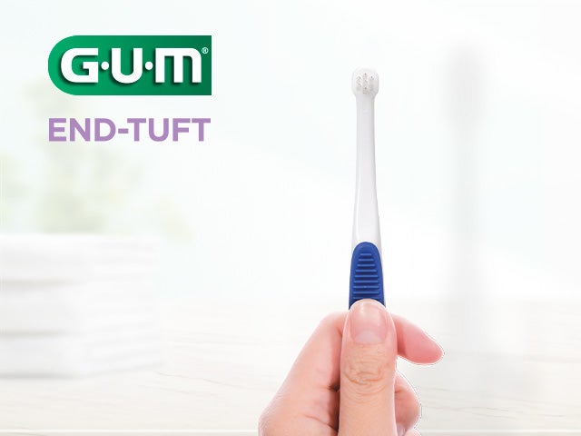 El cepillo de dientes monopenacho GUM® End-Tuft