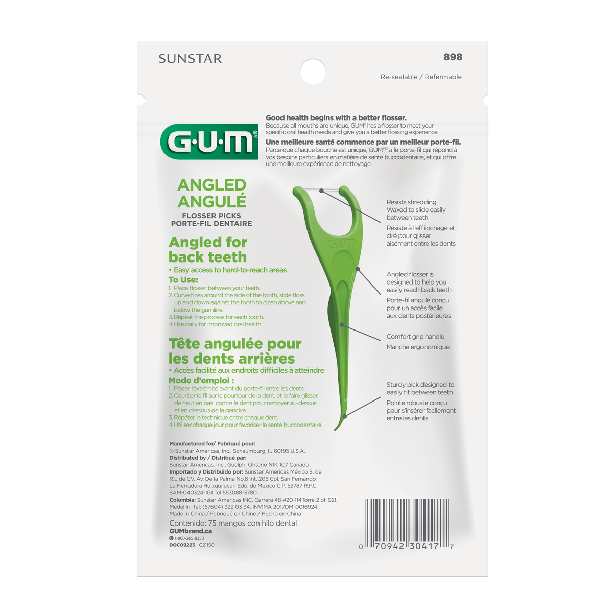 GUM® ANGLED Flossers