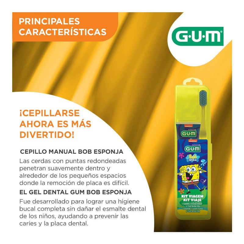 Kit de cepillado GUM® Bob Esponja
