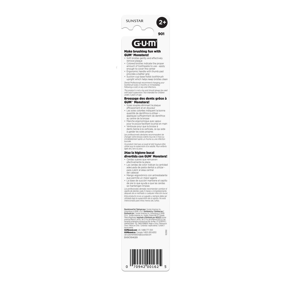 GUM® MONSTERZ Kids Toddler Toothbrush