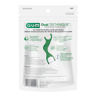GUM® DUAL- TECHNIQUE flossers