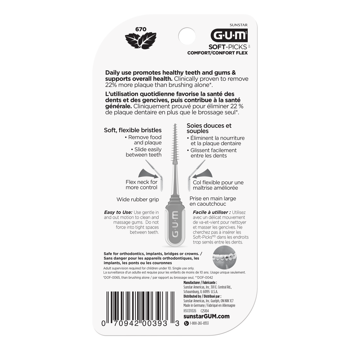 GUM® SOFT-PICKS® COMFORT FLEX - Rubber picks with flexible neck