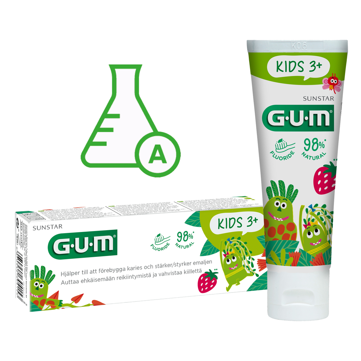 GUM® KIDS Tandpasta 3+ år | GUM Danmark