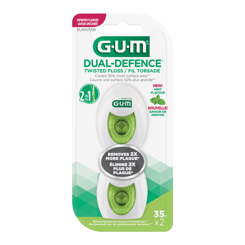 GUM® DUAL-DEFENCE® Dental Floss
