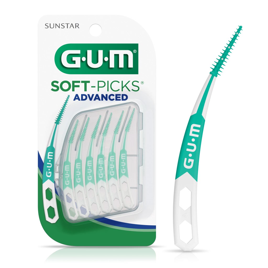 GUM® SOFT-PICKS® ORIGINAL - Rubber pick for easy and gentle cleaning