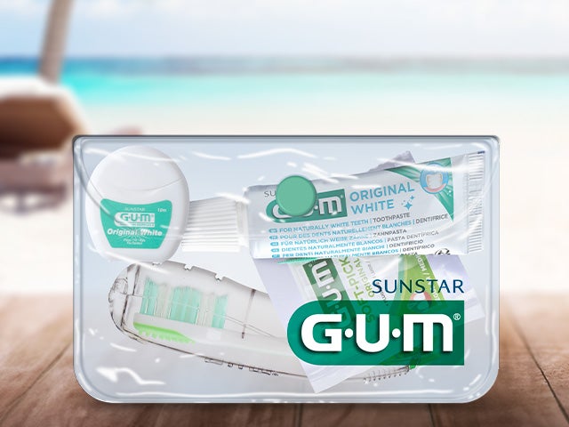 GUM® TRAVEL Toothbrush - Foldable and perfect for travelling