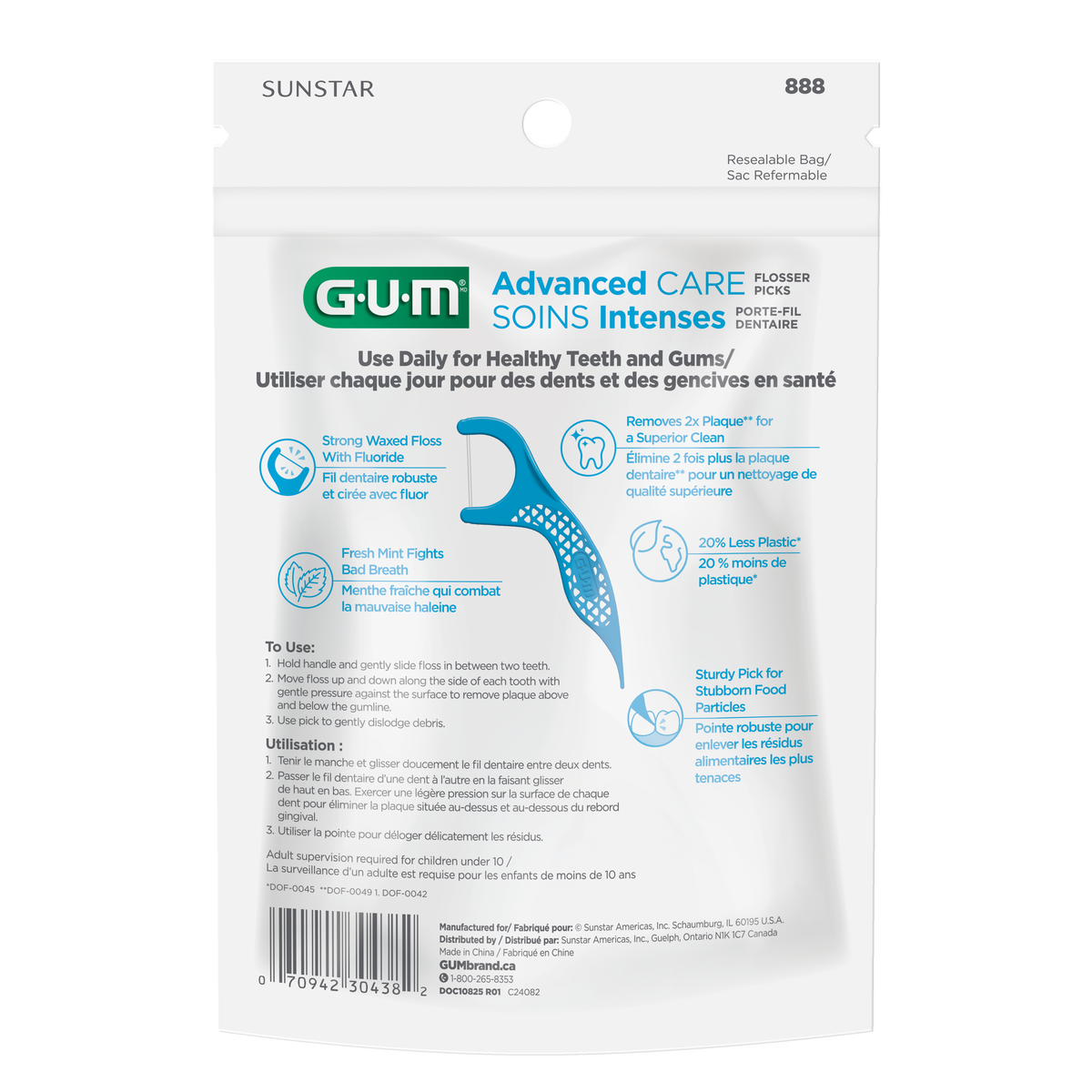 GUM® ADVANCED CARE Flossers