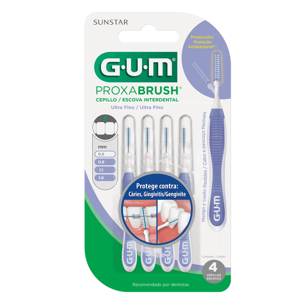 GUM® Proxabrush® Cepillos Interdentales Portátiles 1,1mm