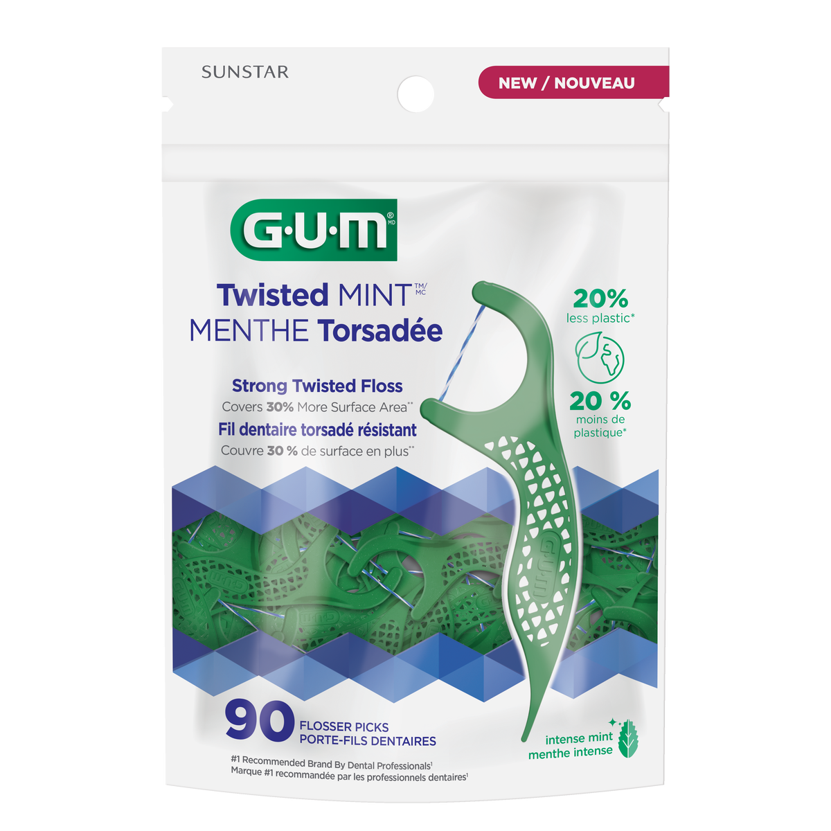 GUM® Twisted Mint™ Flossers
