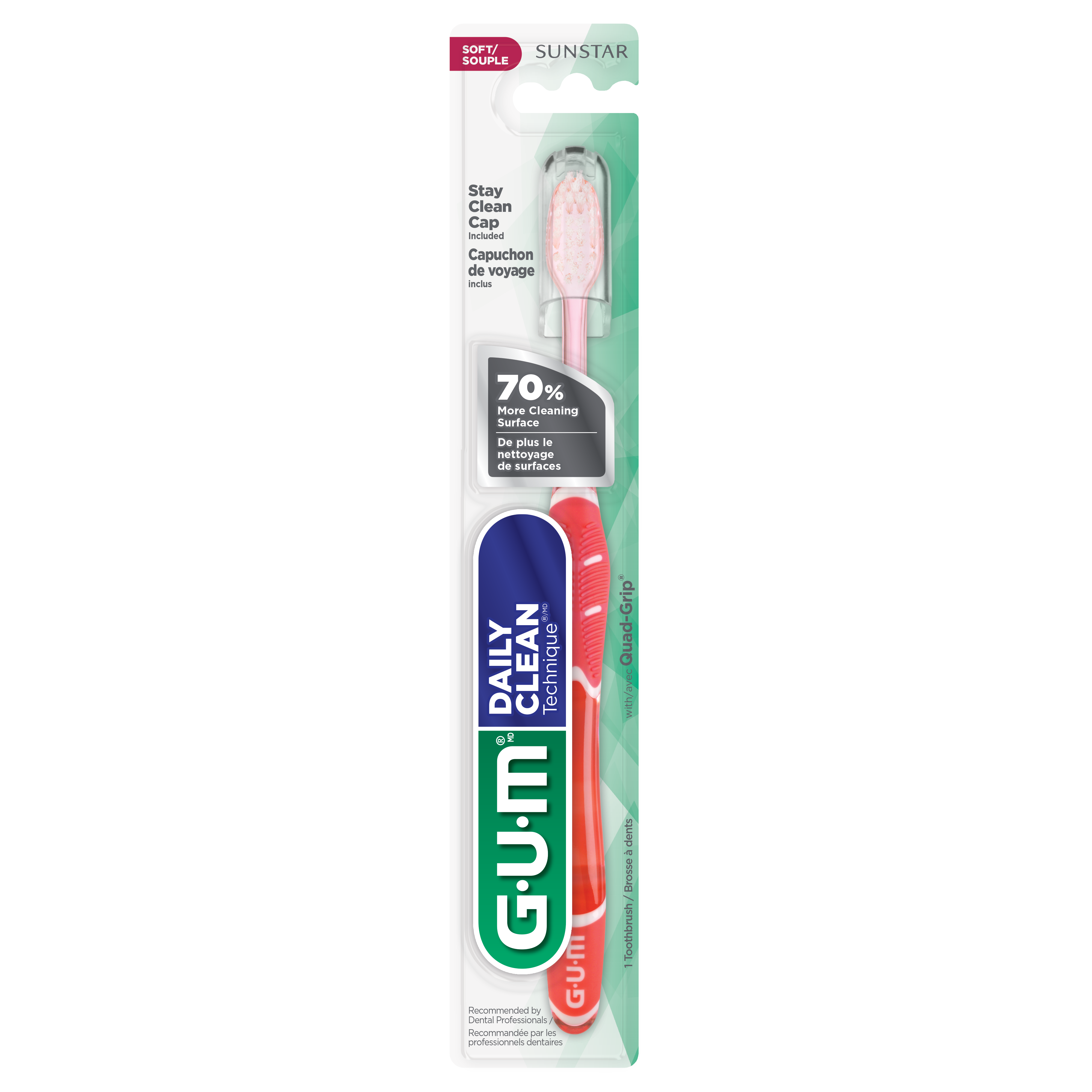 GUM® End-Tuft Toothbrush - Extra small head for tricky-to-reach areas