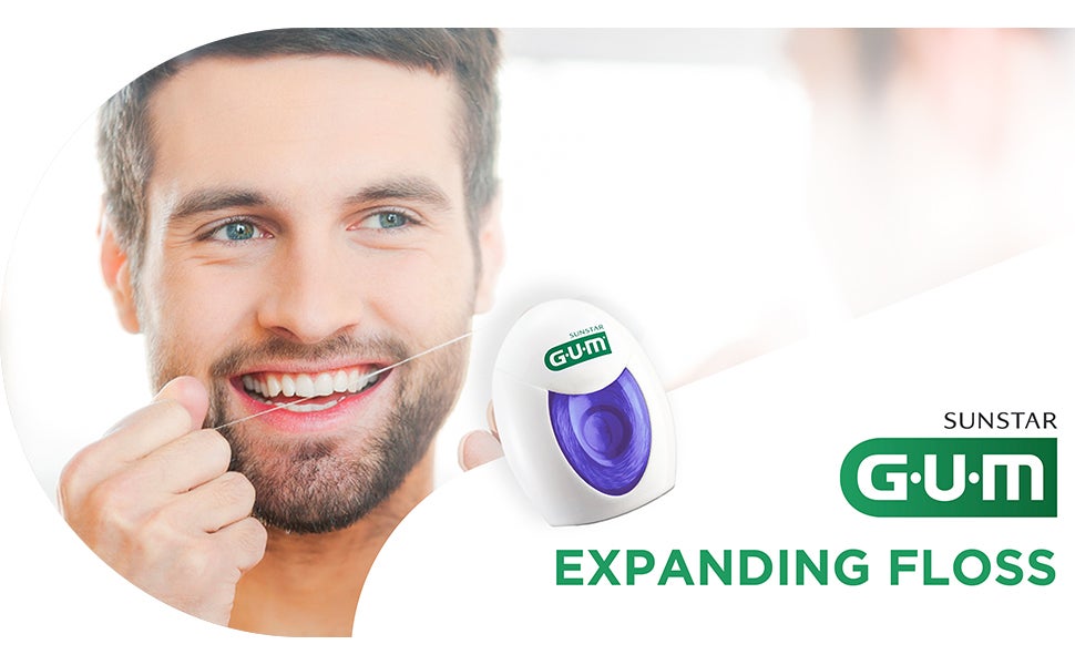 GUM® EXPANDING FLOSS - It expands to reach more tooth surface