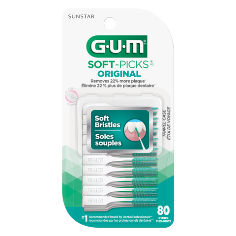 GUM® SOFT-PICKS® ORIGINAL - Rubber pick for easy and gentle cleaning