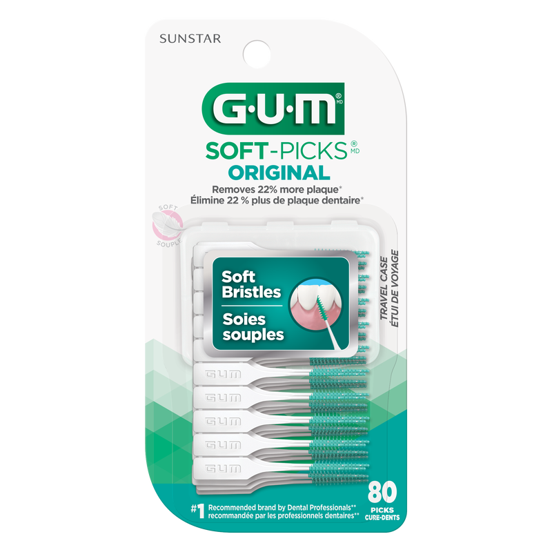 GUM® SOFT-PICKS® ORIGINAL - Rubber pick for easy and gentle cleaning