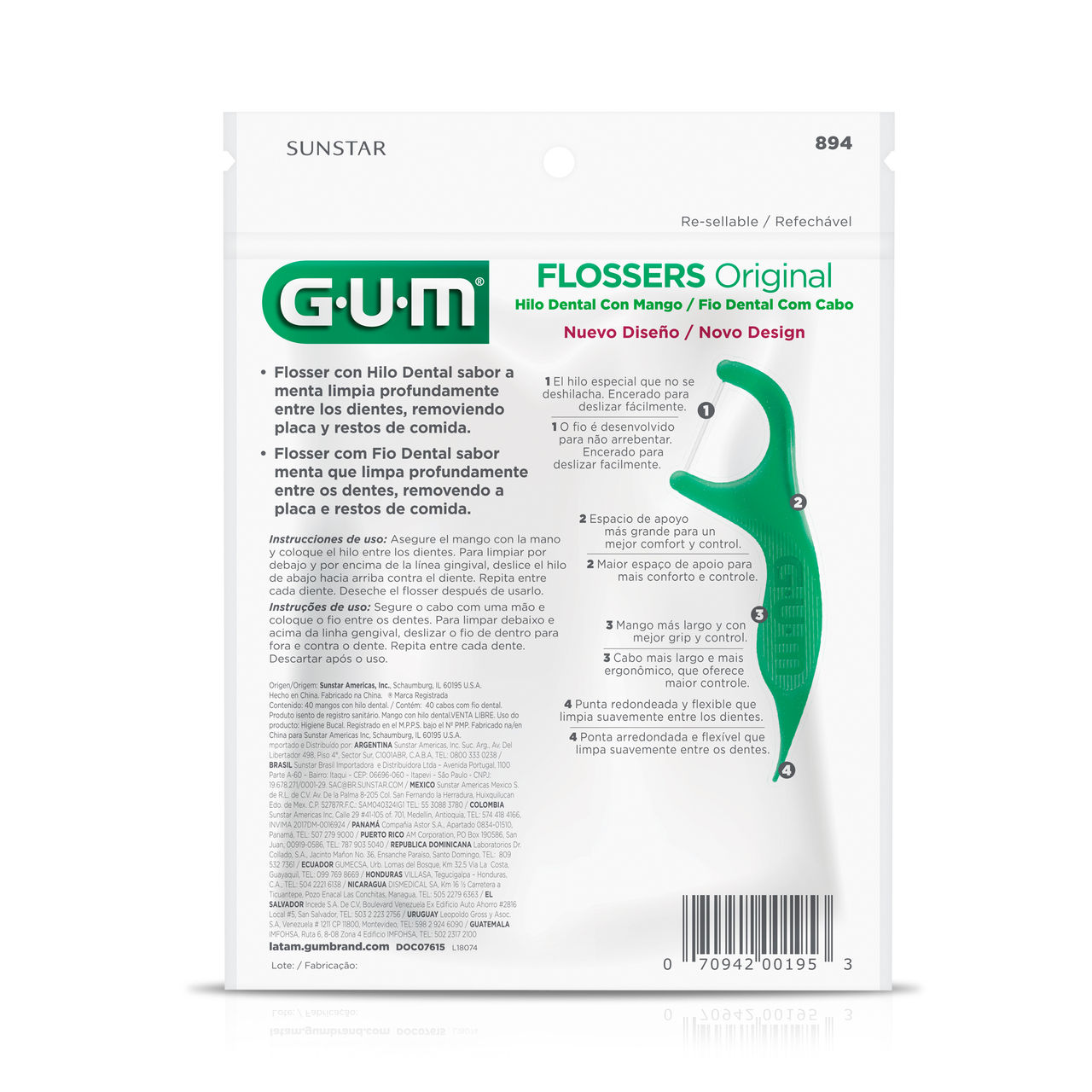 GUM® Flossers Original