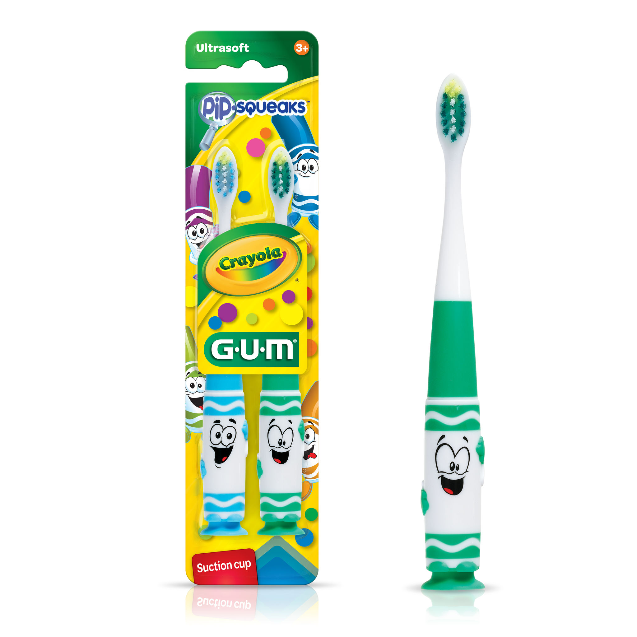 GUM® CRAYOLA™ PIPSQUEAK Toothbrush