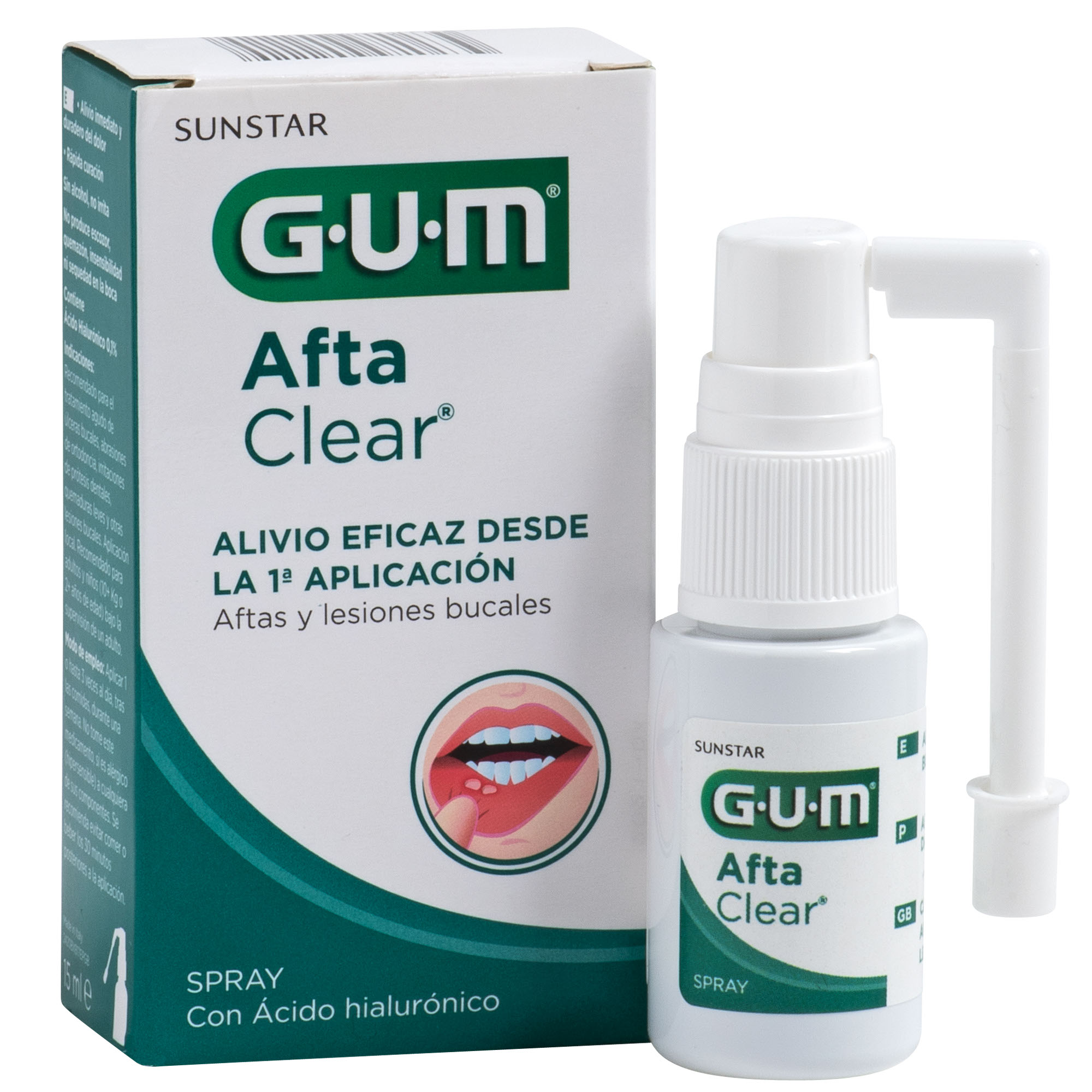 Spray GUM® AftaClear elimina el dolor causado por las úlceras bucales