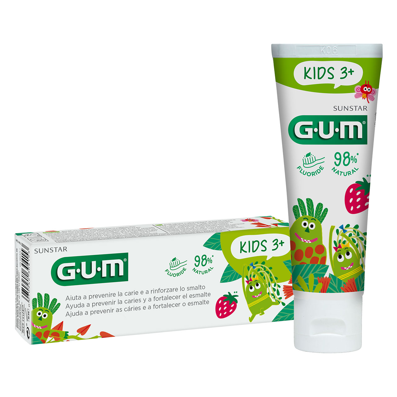 GUM® KIDS, la pasta de dientes para niños de 3+ años