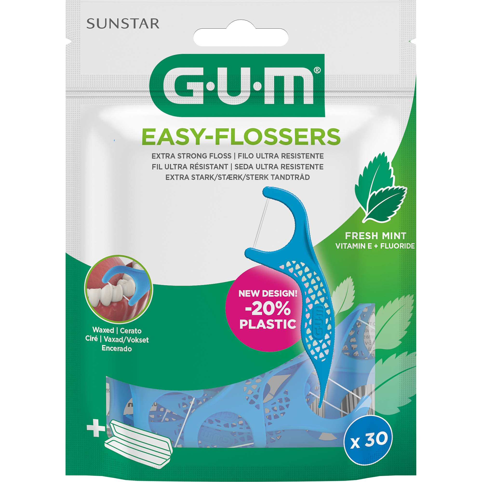 Porte-fil GUM® EASY-FLOSSERS : ultra-résistant et nomade