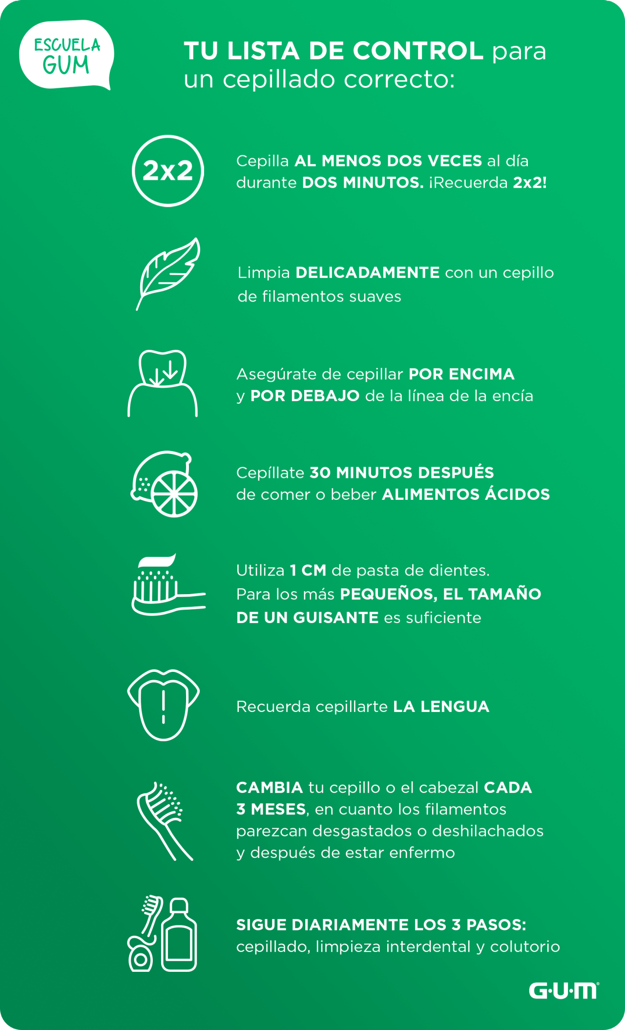 Cómo cepillarte de forma adecuada